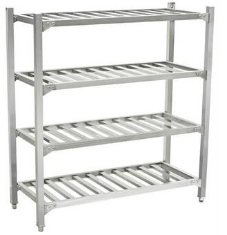 China Detachable Kitchen Storage Stainless Steel Shelving Units For School Dining Room for sale