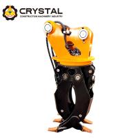 China Industrial Excavator Attachment Precise Rotating Rock Grapple for sale