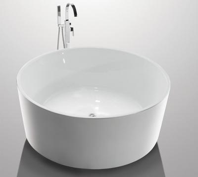China White High End Acrylic Freestanding Soaking Tubs For Small Spaces Round Shape YX-732 for sale