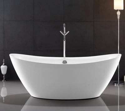 China Traditional Large Oval Freestanding Tub Deep Soaking With Gloss Surface YX-723 for sale