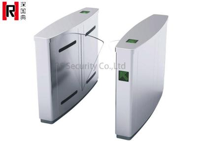 China Silver Bi-direction Flap Barrier Gate With Counter Function for sale
