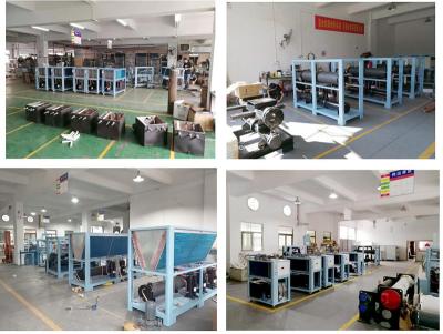 China 20HP Double Compressor Industrial Chiller R22 / R407C Water Cooled Screw Chiller for sale