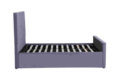 China Odm 1.6x2m Queen Size Platform Bed Bedroom Furniture Upholstery Fabric Velvet for sale