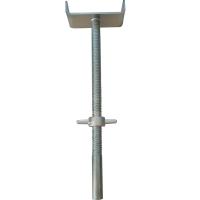 China Formwork Galvanized Adjustable Scaffolding Jack U Head Base for sale