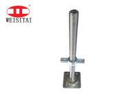 China Electro Galvanized 32mm Adjustable Screw Jack Base Solid Scaffolding U Head for sale