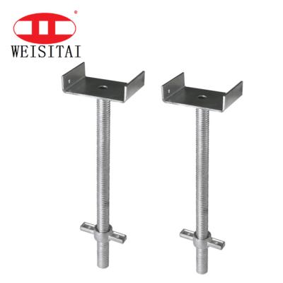 China 34MM Adjustable Scaffolding U Head For Scaffolding Jase Base for sale
