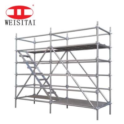 China Stocked Q355 HDG  Ringlock Scaffolding System Ring Lock Scaffolding Parts for sale