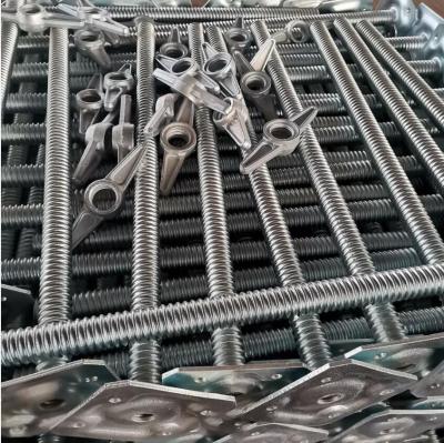 China Adjustable Solid Steel Screw 34mm Scaffolding Jack Base Galvanized for sale
