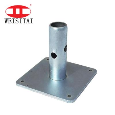 China Kleine elektrogalvaniseerde 30 mm staal steigeronderdelen Jack basisplaat Te koop