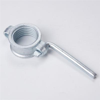 China Qt450-10 Casting Iron Scaffolding Prop Sleeve 60mm Dia With Nut / Handle for sale