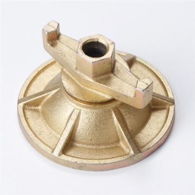 China Concrete Formwork 17mm Tie Rod Nut With Plate Anchor Nut With Plate for sale
