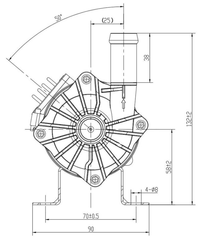 12V/24V OWP-BL93-300 100W BLDC Water Pump With PWM Control And Error Diagnostics colant pump,glycol pump,bldc water pump 5