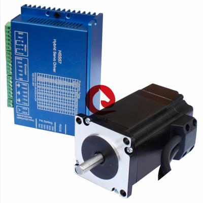 China Stepper Motor Drive Kit 12nm Nema34 Hybrid Servo Closed Loop Stepper Control Kit for sale