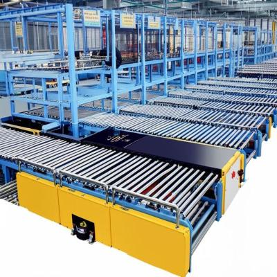 China Energy-saving Automated Material Handling System with Smart Car AGV Shuttle and PLC Control System for sale