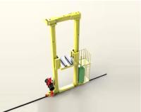 China Apilador pesado modificado para requisitos particulares Crane Warehouse Dual Single Mast de la altura en venta