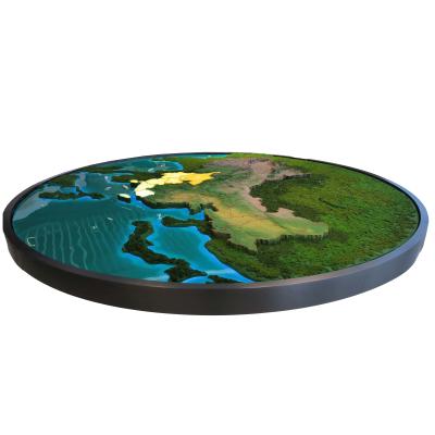 China 1:50 1:100 1:500 Map Models Mountains Landform Model For Countries And Regions for sale