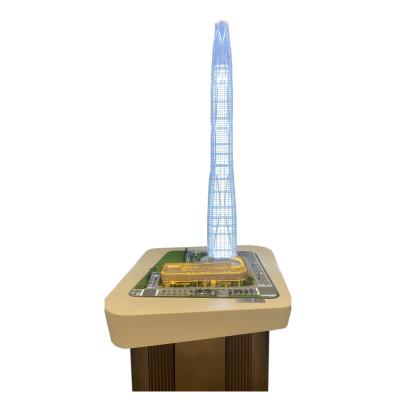 China 1:100 Commercial Tower Model Architectural High Precision With Lighting Display for sale