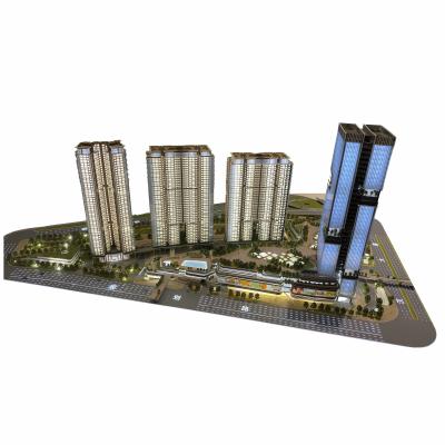 China Precision Architectural Model Display 1:150 Commercial Building Model for sale