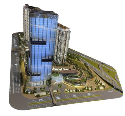 China Precision Architectural Model Display 1:150 Commercial Building Model for sale