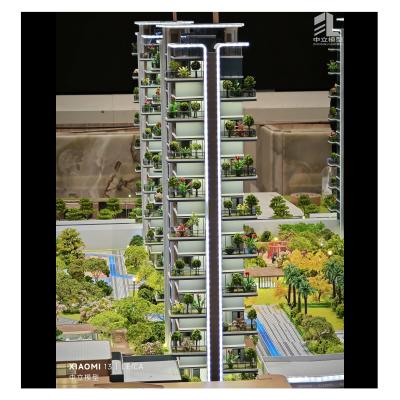 China Real Estate Architectural Scale Model High Precision LED Architecture Miniature Models for sale