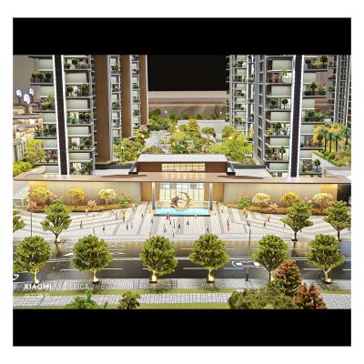 China Real Estate Architectural Scale Model High Precision LED Architecture Miniature Models for sale