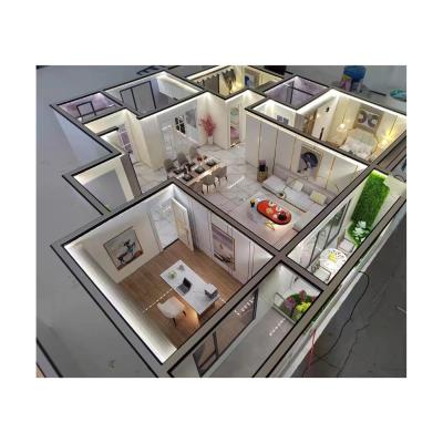 China LED Lighting Architectural Interior Model 1:25 House Interior Design Model for sale
