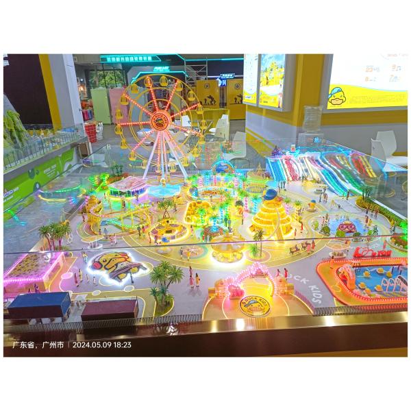 Quality 1:150 Amusement Park Models LED Lighting Model Theme Park Customized for sale