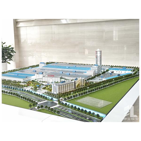 Quality Industrial Park Models Architectural 1:150 Factory Scale Model With Infrastructu for sale