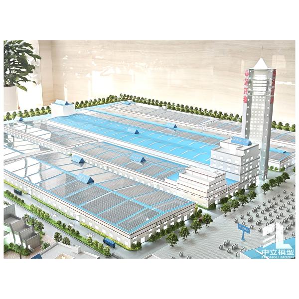 Quality Industrial Park Models Architectural 1:150 Factory Scale Model With Infrastructu for sale