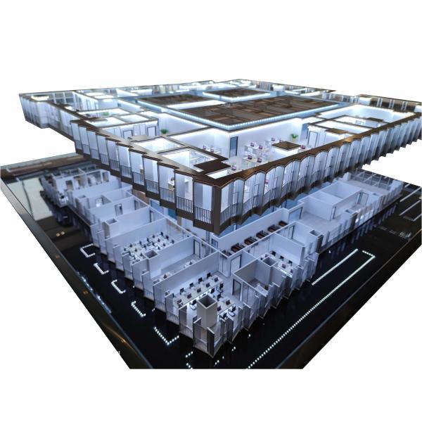 Quality High Precision 1:150 Scale Model Factory Architectural Scale Models With LED for sale