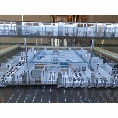 China High Precision 1:150 Scale Model Factory Architectural Scale Models With LED Lighting for sale