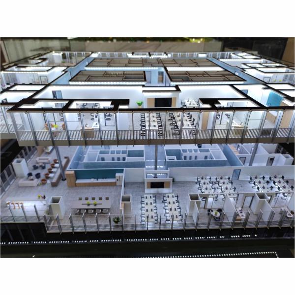 Quality High Precision 1:150 Scale Model Factory Architectural Scale Models With LED for sale