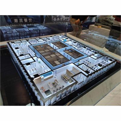 China High Precision 1:150 Scale Model Factory Architectural Scale Models With LED Lighting for sale