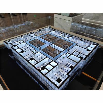 China High Precision 1:150 Scale Model Factory Architectural Scale Models With LED Lighting for sale