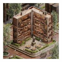 China 1:20 Scale Architectural Workspace Models - Creative Miniature Interior Design Displays with Detailed Craftsmanship for sale