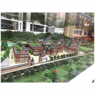 China Foreign Language School Scale Model 1:150 Campus Model Classical Style for sale