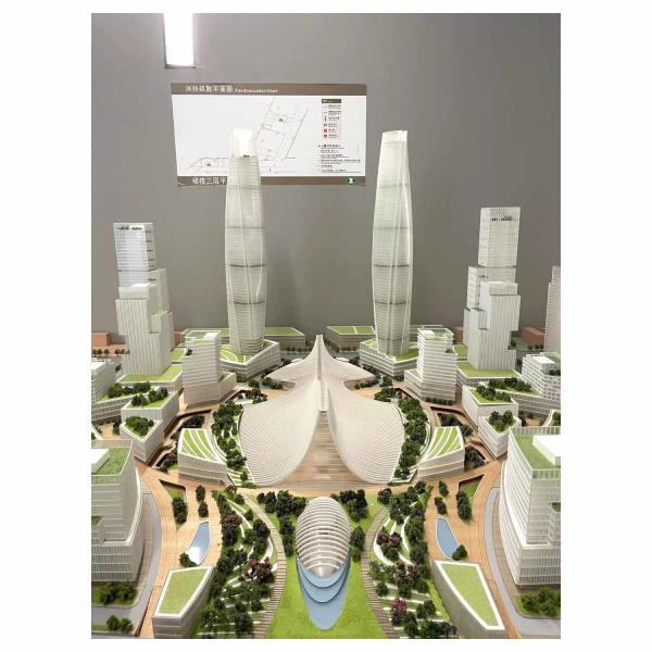Quality Residential Urban Model Architecture 1:100 Scale Model With Parks Roads Water for sale