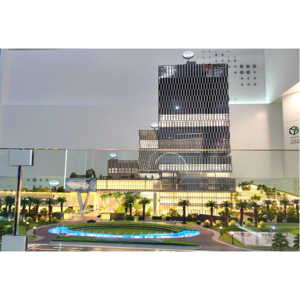 Quality Modern Office Architectural Scale Model 1:150 Integrated Green Spaces for sale