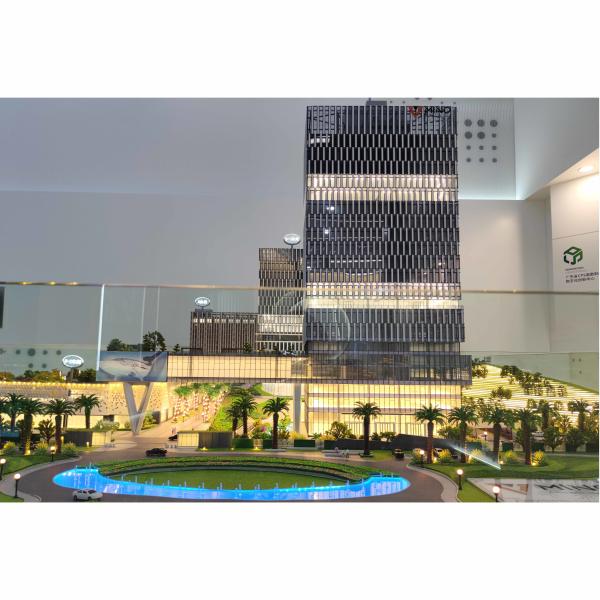 Quality Modern Office Architectural Scale Model 1:150 Integrated Green Spaces for sale
