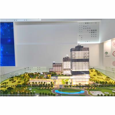 China Modern Office Architectural Scale Model 1:150 Integrated Green Spaces for sale