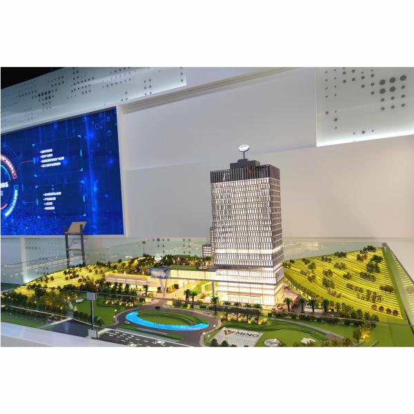 Quality Modern Office Architectural Scale Model 1:150 Integrated Green Spaces for sale