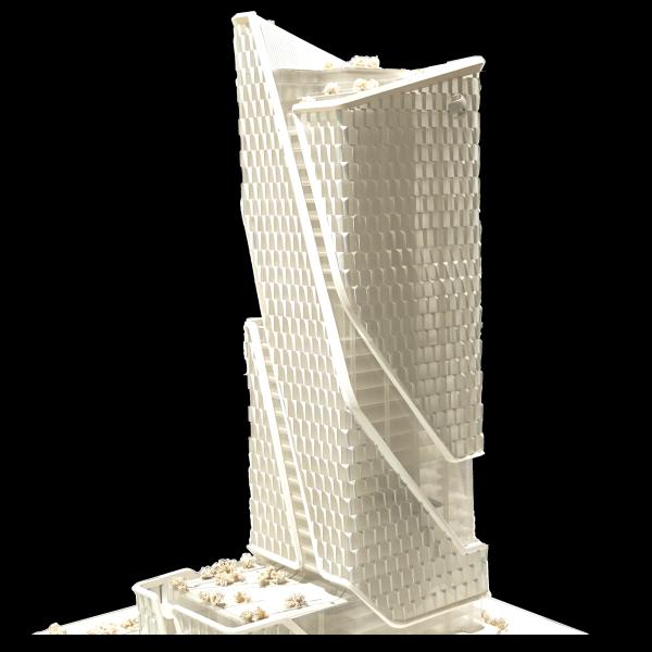 Quality Skyscraper Architecture Miniature Models Dynamic Design 1:100 Architecture Model for sale