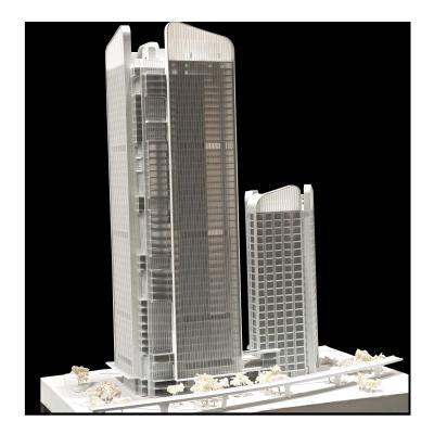 China Twin Skyscrapers Architectural Scale Model Integrated Urban Model Architecture for sale