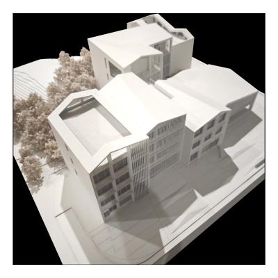 China Multi Building Architectural Scale Model 1:100 Unique Roof Residential Layout for sale