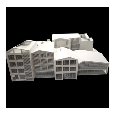 China Multi Building Architectural Scale Model 1:100 Unique Roof Residential Layout for sale