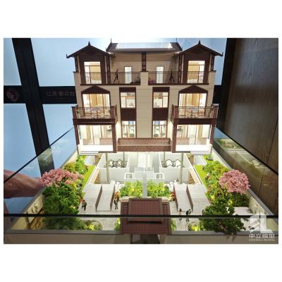 China Residential Miniature Architectural Models 1:150 Scale Model Villa for sale