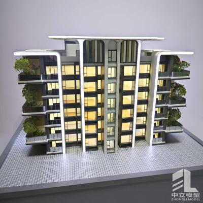 China Residential 1:100 Scale Buildings With Lighting Landscaping Models Architectural for sale