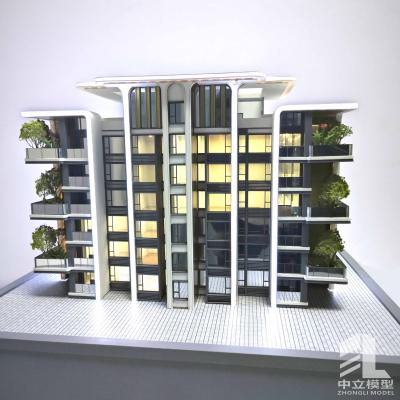 China Residential 1:100 Scale Buildings With Lighting Landscaping Models Architectural for sale