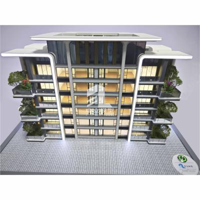 China Residential 1:100 Scale Buildings With Lighting Landscaping Models Architectural for sale