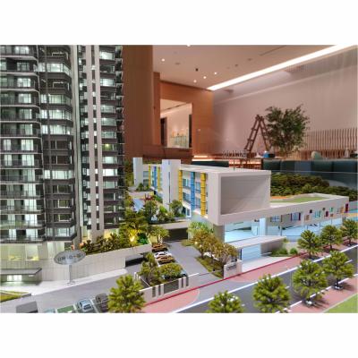 China Multi Story Architectural Scale Model 1:100 Urban Architecture Model Green Landscaping for sale